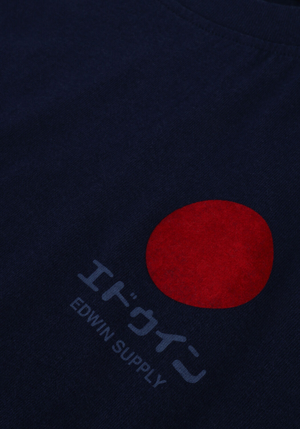 Blauwe EDWIN T-shirt JAPANESE SUN SUPPLY TS SINGLE JERSEY | Omoda