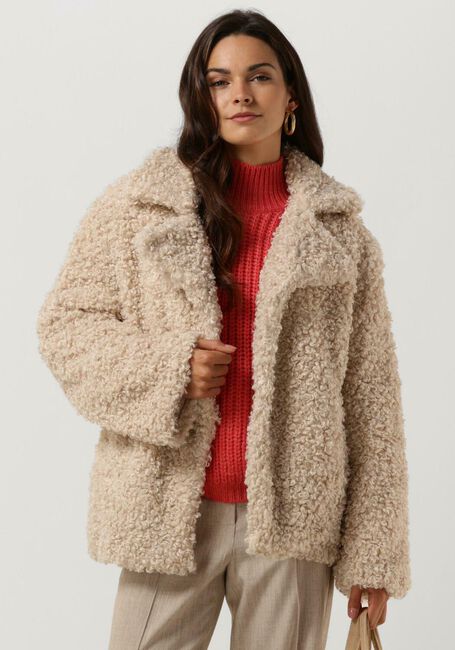 Beige OBJECT Teddy jas TINE JACKET | Omoda