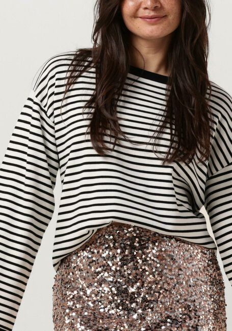 Witte NEO NOIR Trui ENNA STRIPE KNIT BLOUSE | Omoda