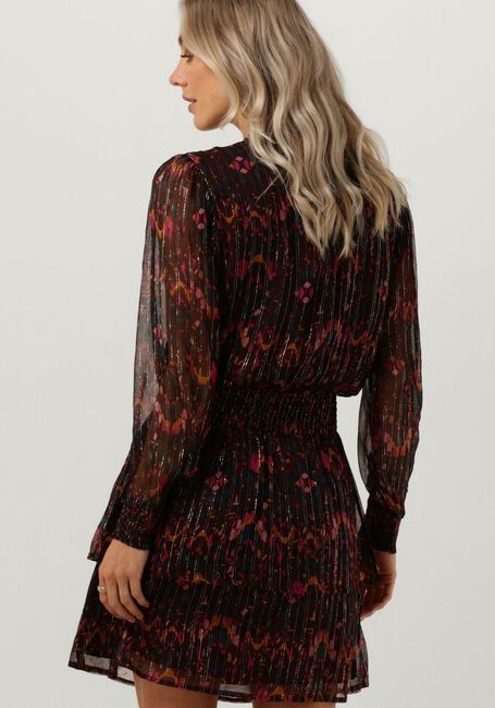 Rode AAIKO Mini jurk GABRY GLITTER IKAT VIS 510 DRESS | Omoda