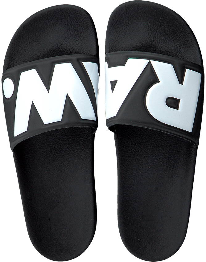 Zwarte G-STAR RAW Slippers CART SLIDE | Omoda