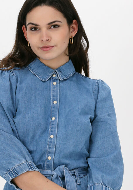 Lichtblauwe OBJECT Mini jurk NORMA DENIM DRESS | Omoda