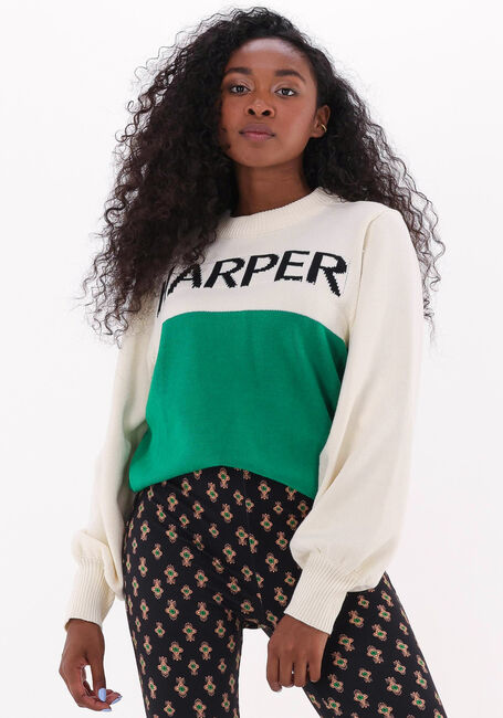 Groene HARPER & YVE Trui HARPER-JU | Omoda