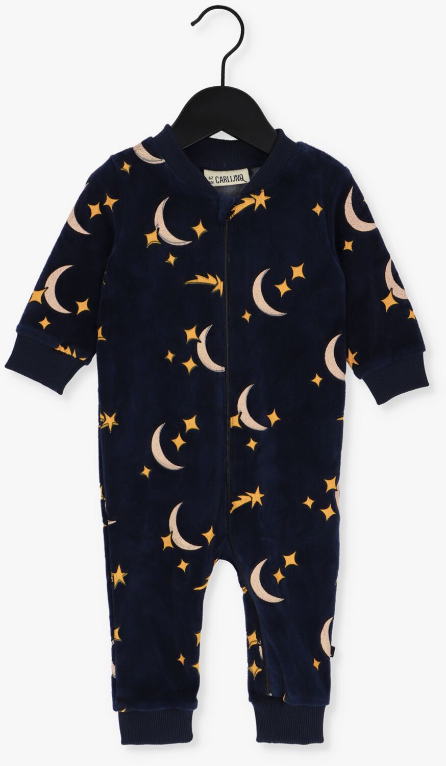 Blauwe CARLIJNQ STARRY NIGHTS - BABY ONESIE | Omoda