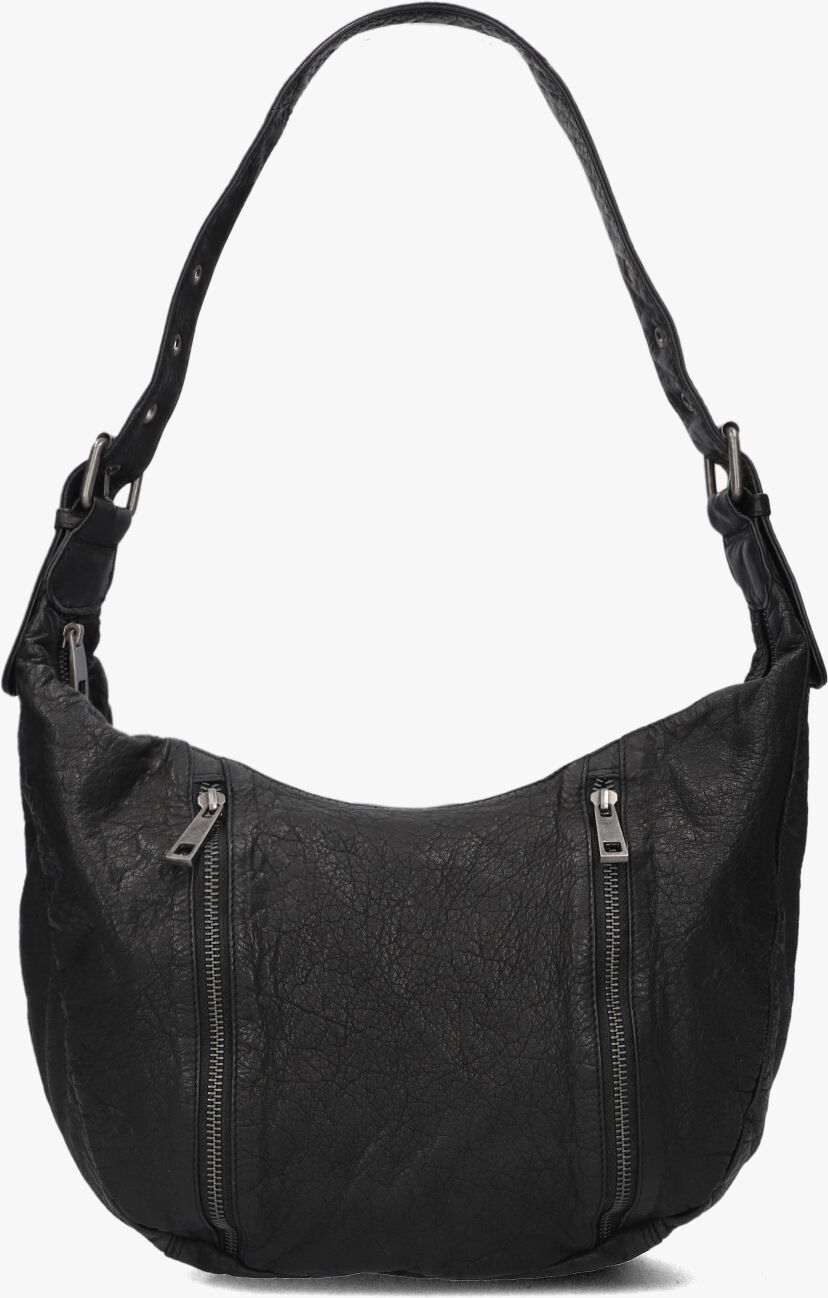 Zwarte NÚNOO Schoudertas SMALL STELLA ZIPPER | Omoda
