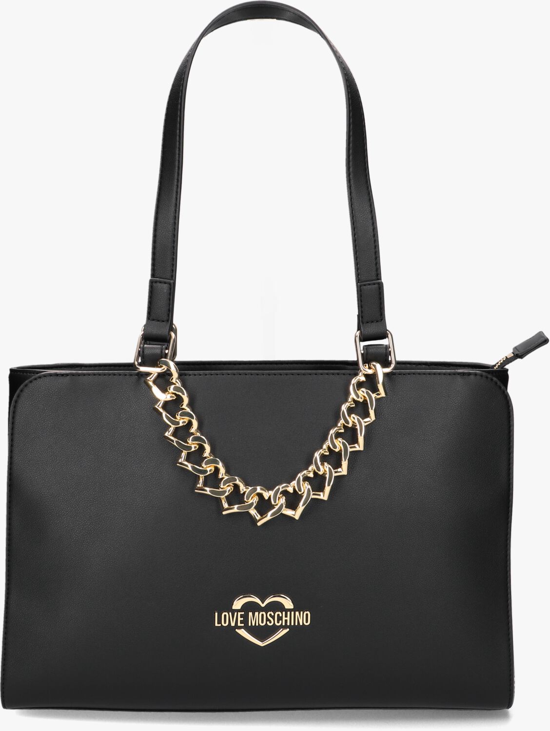 Zwarte LOVE MOSCHINO Handtas HEART CHAIN 4199 | Omoda