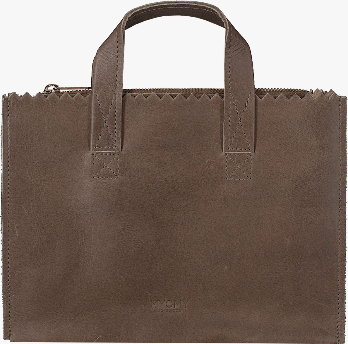 Taupe MYOMY Schoudertas MY PAPER BAG HANDBAG MINI | Omoda