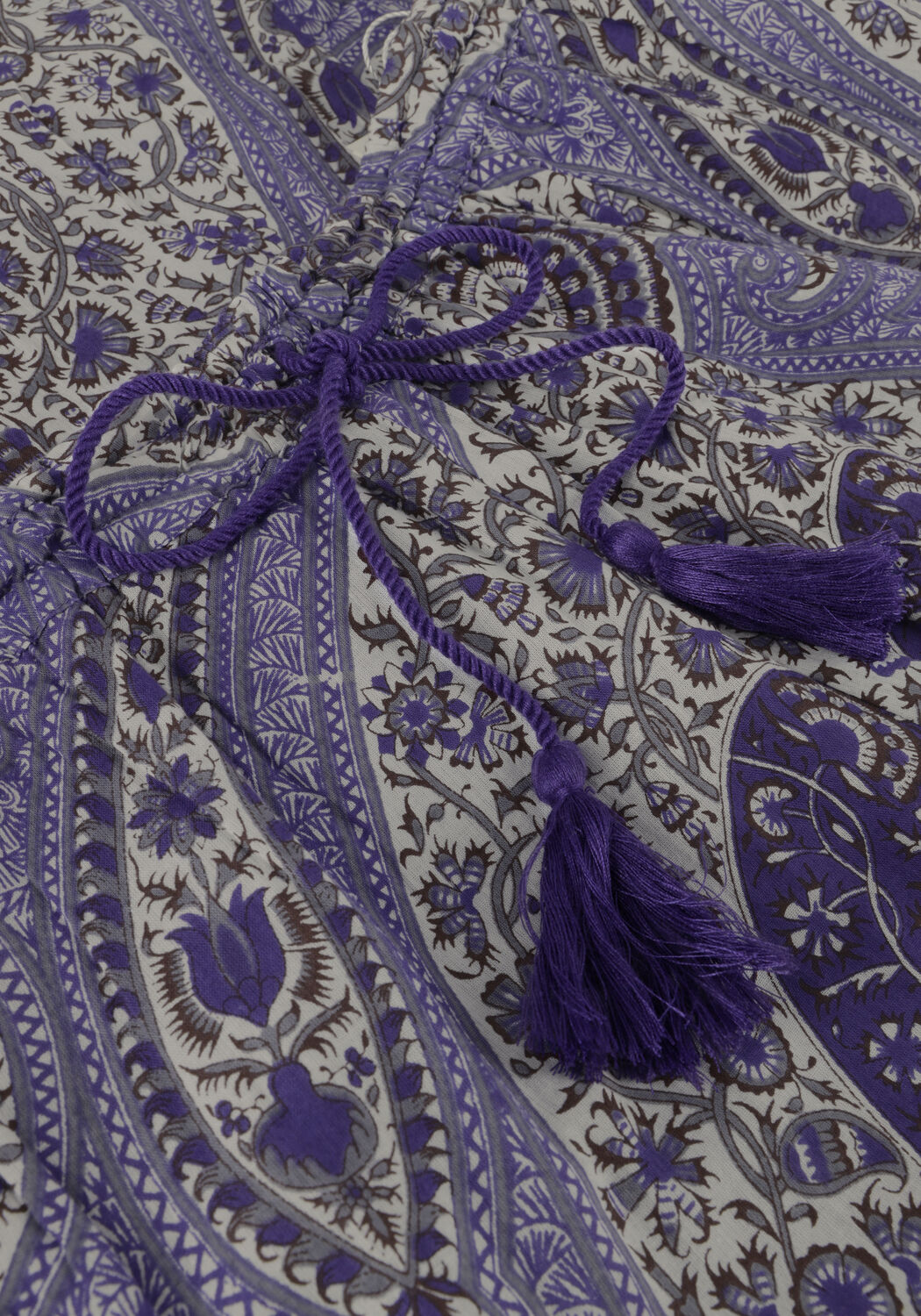 Blauwe ANTIK BATIK Maxirok TAJAR SKIRT | Omoda