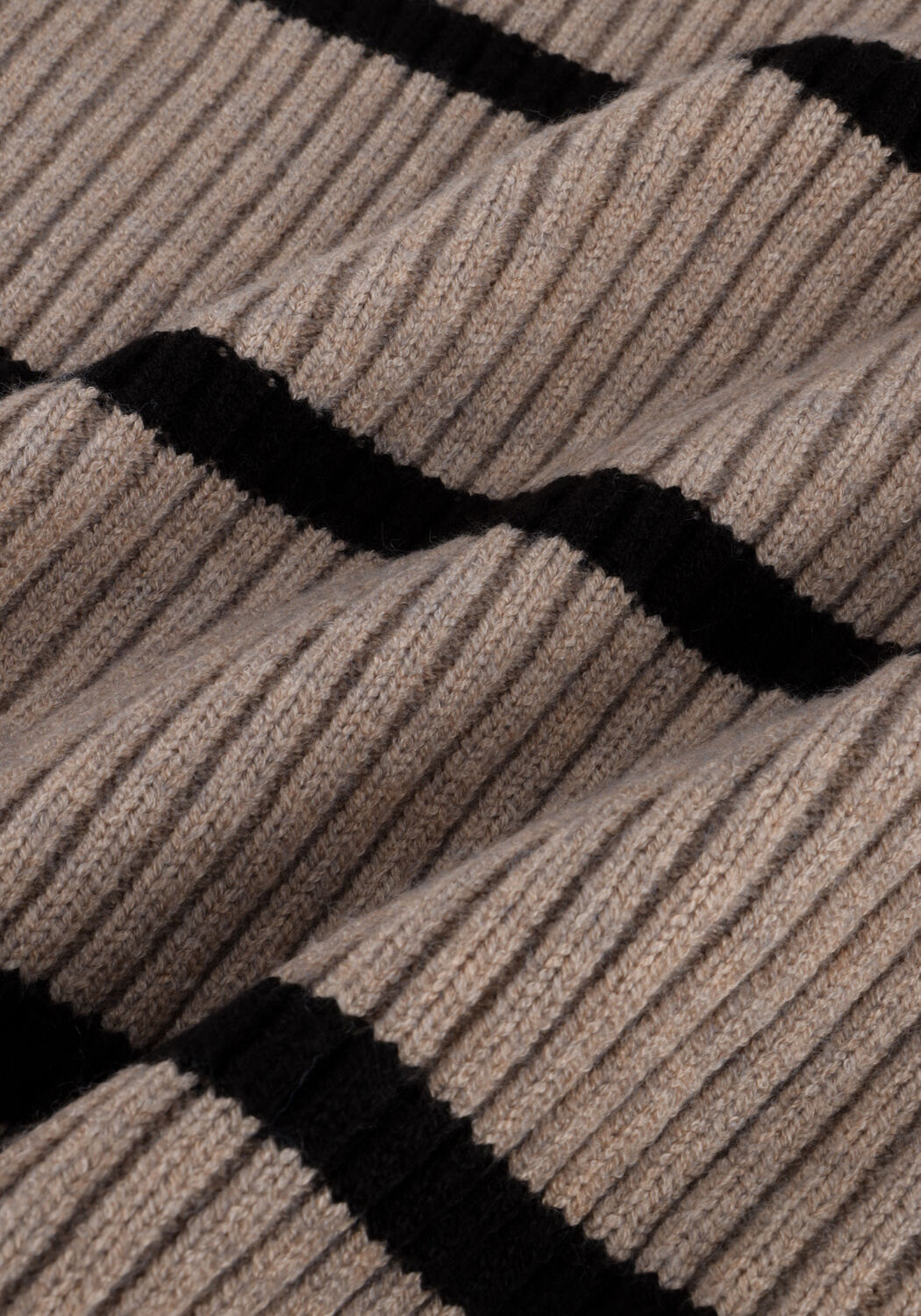 Taupe CO'COUTURE Trui ROW STRIPE BOX CROP KNIT | Omoda