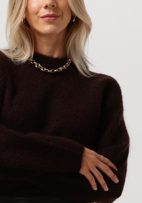 Bruine SECOND FEMALE Trui BROOKLINE KNIT NEW O-NECK | Omoda