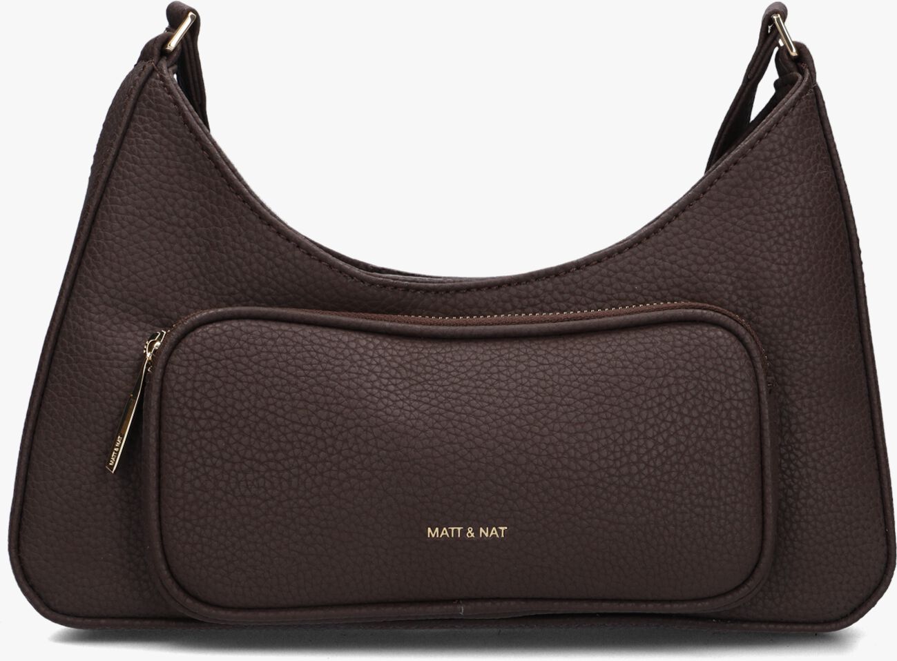 Bruine MATT & NAT Schoudertas PALM | Omoda