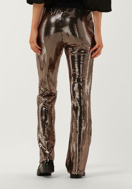 Bronzen CO'COUTURE Flared broek MIRROR FLARE PANT | Omoda