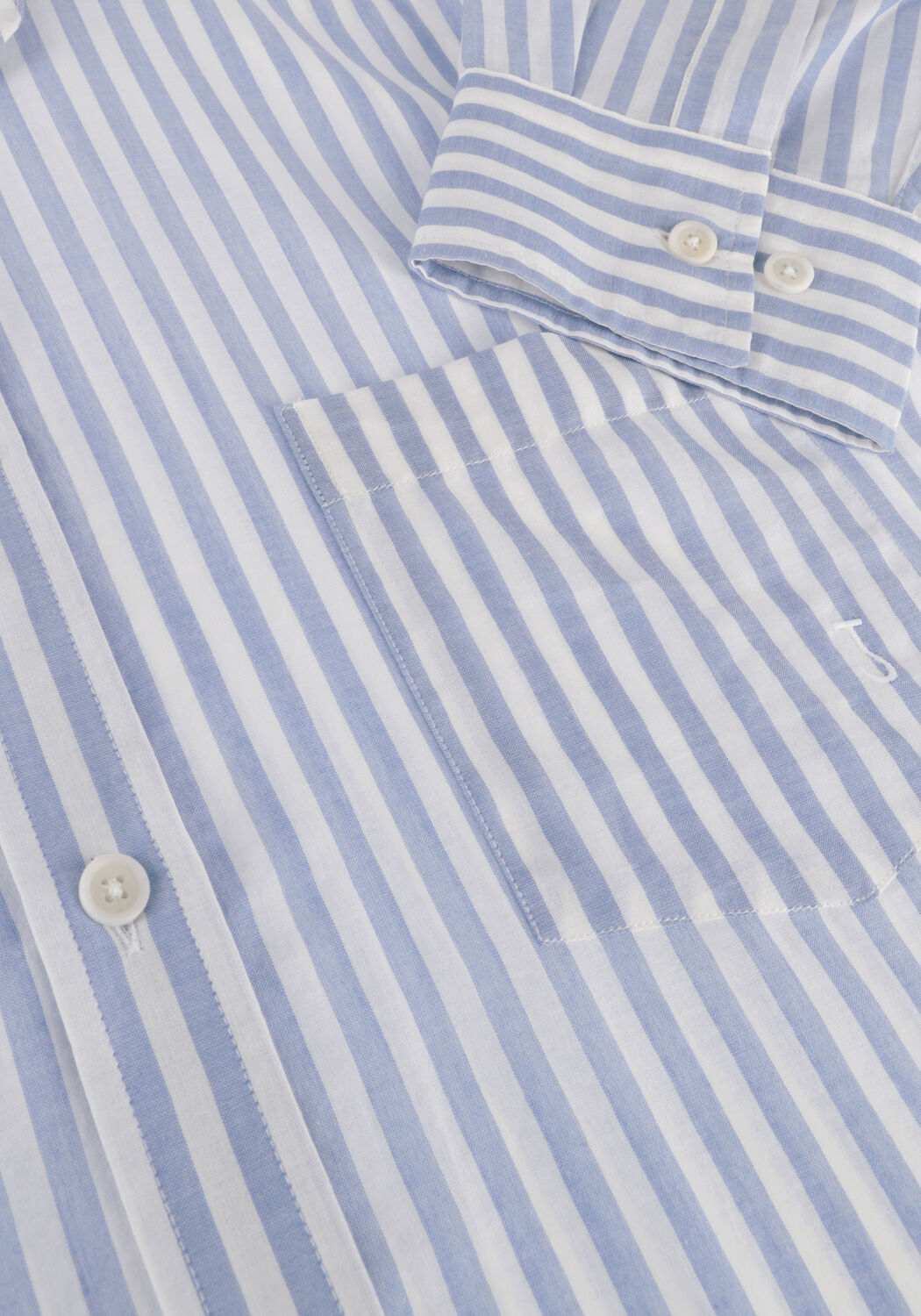 Blauwe BUTCHER OF BLUE Casual overhemd STEVIE STRIPE SHIRT | Omoda
