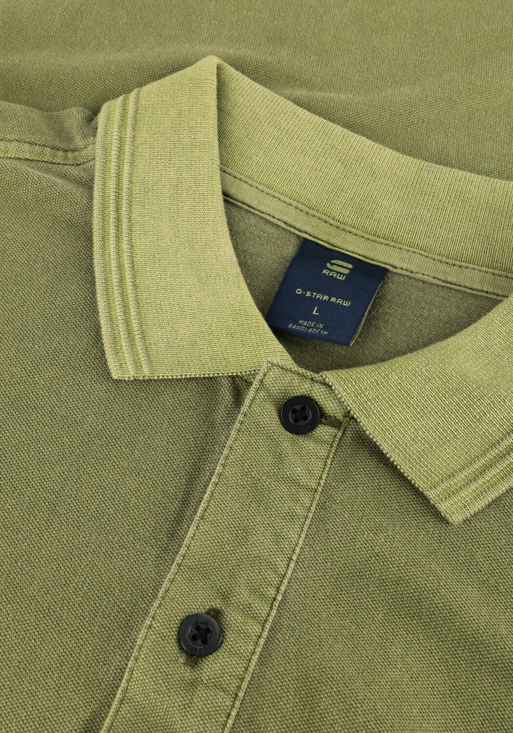 Groene G-STAR RAW Polo DUNDA OVERDYED SLIM POLO S\S | Omoda