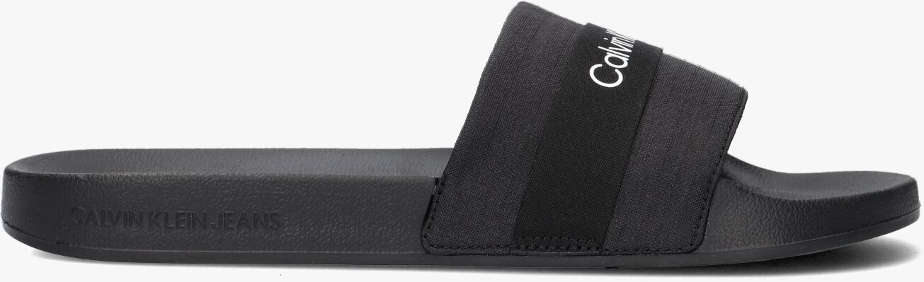 Zwarte CALVIN KLEIN Slippers SLIDE WEBBING | Omoda