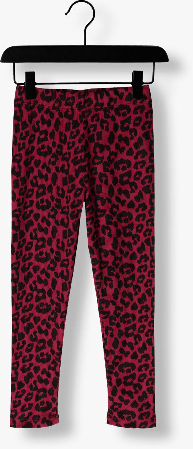 Roze DAILY BRAT Legging LEOPARD TIGHTS DARK PINK | Omoda