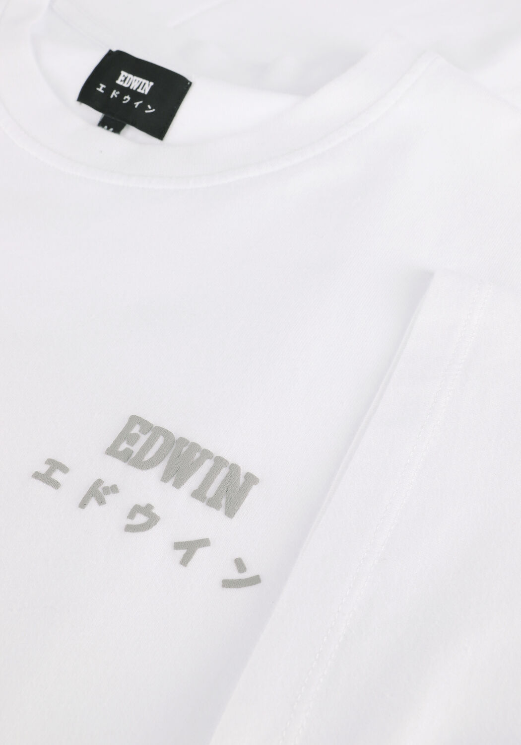 Witte EDWIN T-shirt EDWIN LOGO CHEST TS | Omoda
