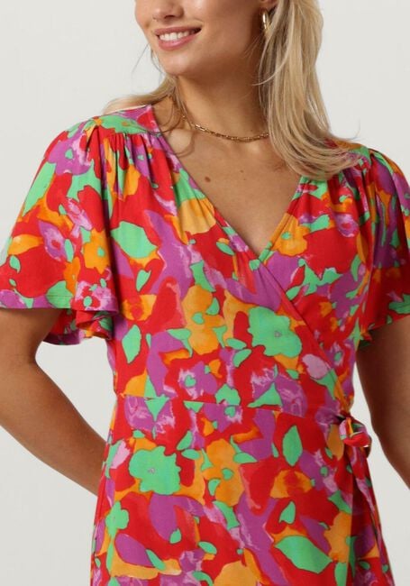 Rode FABIENNE CHAPOT Midi jurk ARCHANA BUTTERFLY DRESS | Omoda