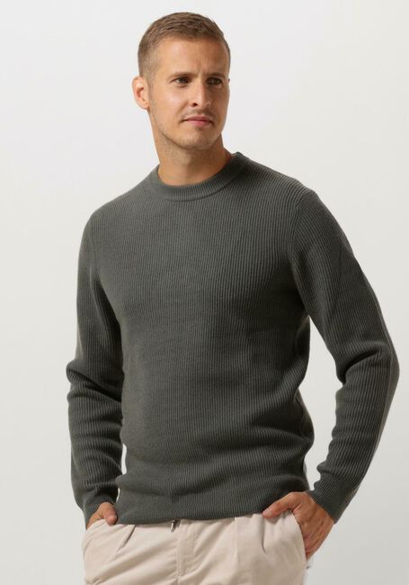 Groene PROFUOMO Trui PULLOVER CREW NECK | Omoda
