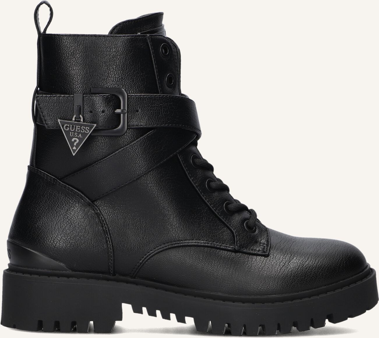 Zwarte GUESS Veterboots OLSY | Omoda
