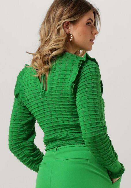Groene OBJECT Trui OBJJASMIN L/S KNIT PULLOVERD | Omoda