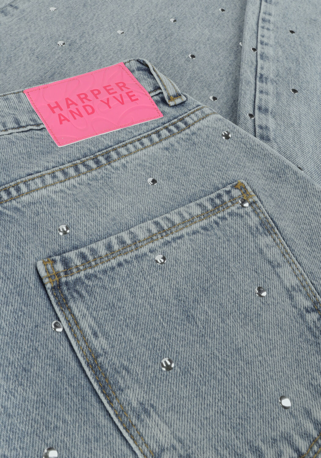 Donkerblauwe HARPER & YVE Wide jeans YVE-PA | Omoda