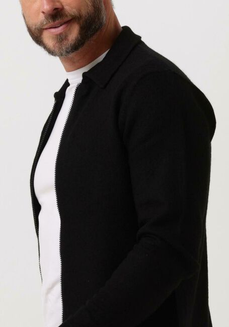 Zwarte SELECTED HOMME Vest BELO LS KNIT ZIP CARDIGAN | Omoda