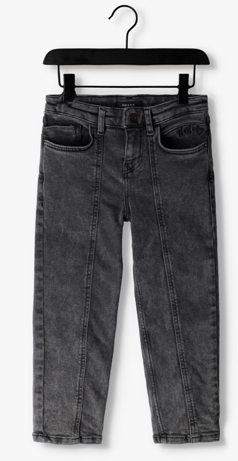 Grijze NIK & NIK Slim fit jeans FERALA DENIM PANTS | Omoda