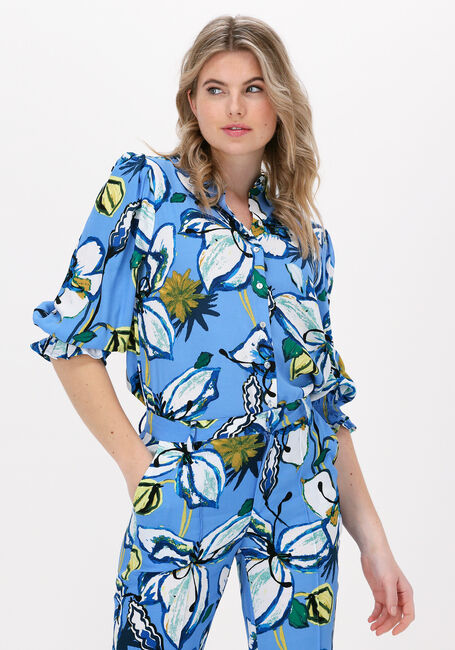 Blauwe POM AMSTERDAM Blouse LILY BLOUSE | Omoda