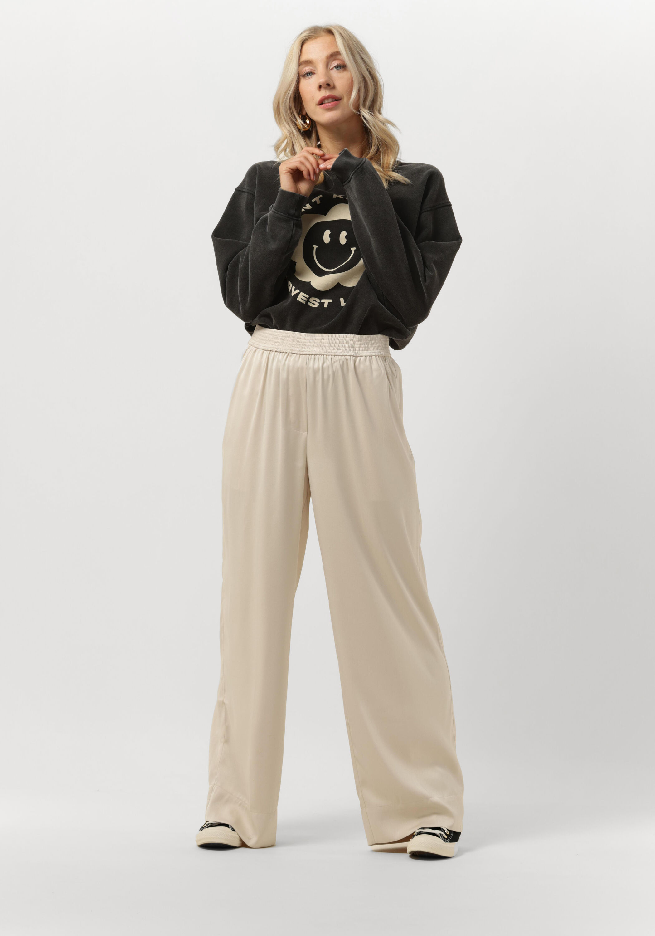 Grijze CATWALK JUNKIE Trui SW HARVEST LOVE | Omoda