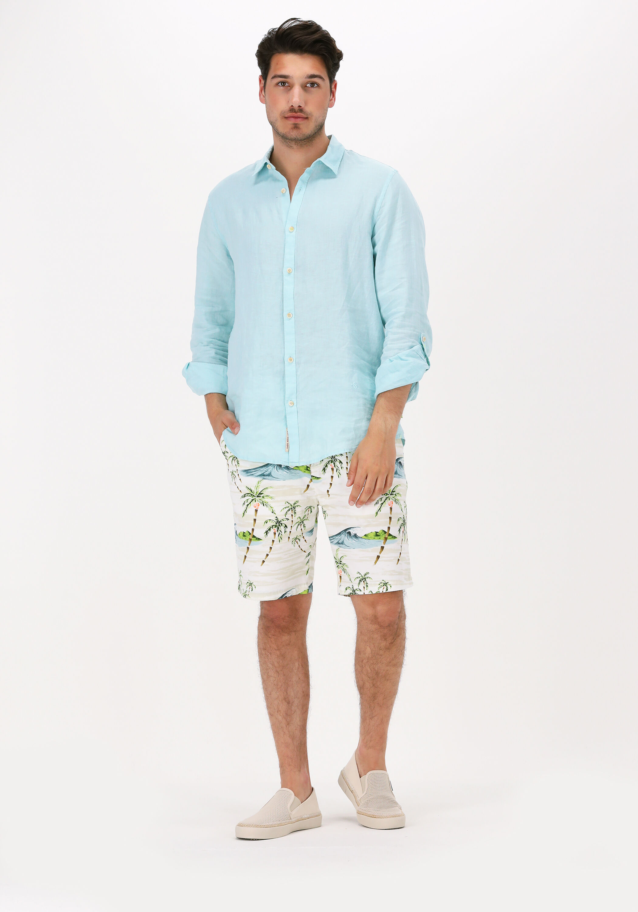 Gebroken wit SCOTCH & SODA Korte broek FAVE PRINTED PIMA COTTON SHORTK ...