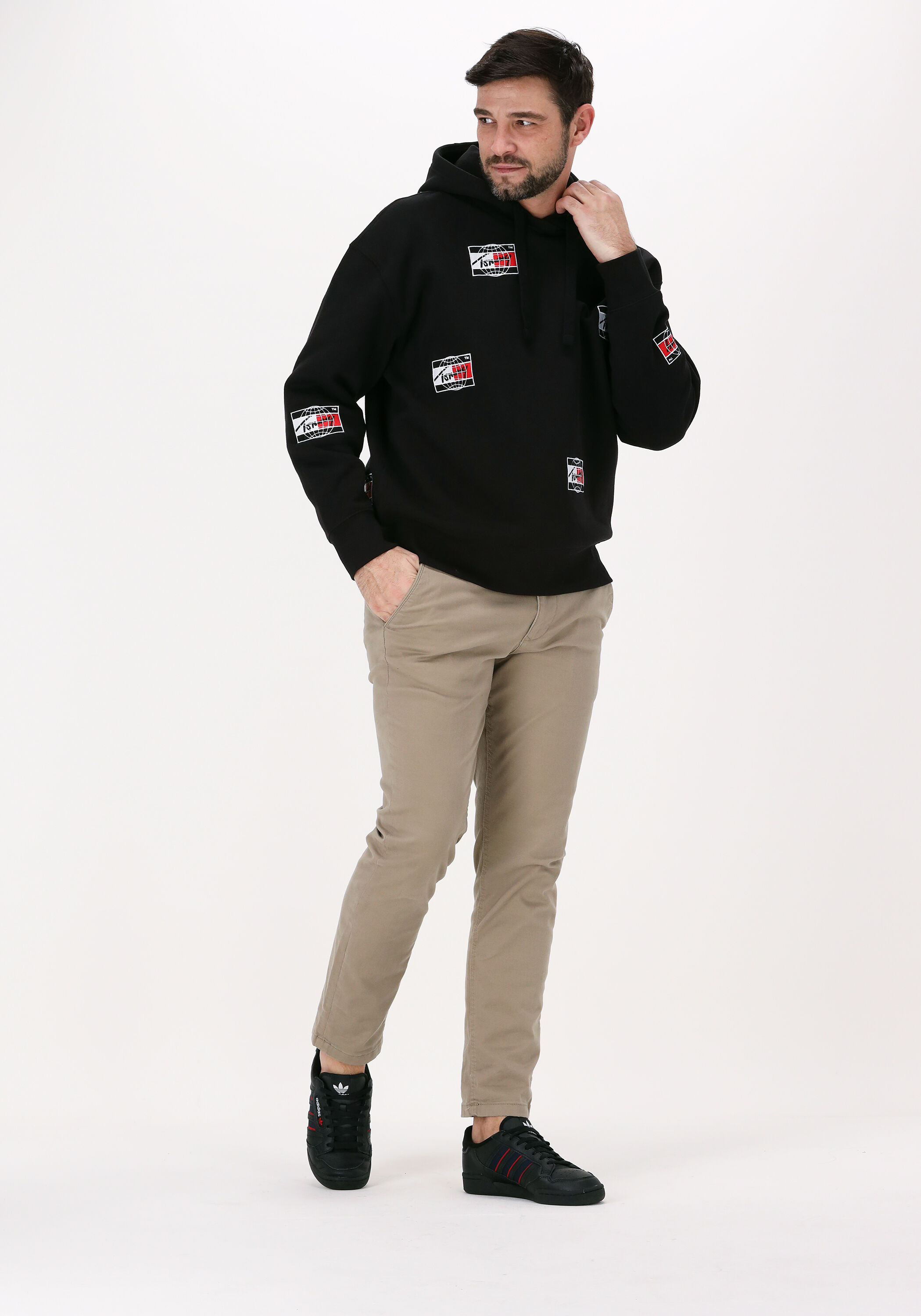 Zwarte TOMMY JEANS Sweater TJM TIMELESS DISTORTION HOODIE | Omoda