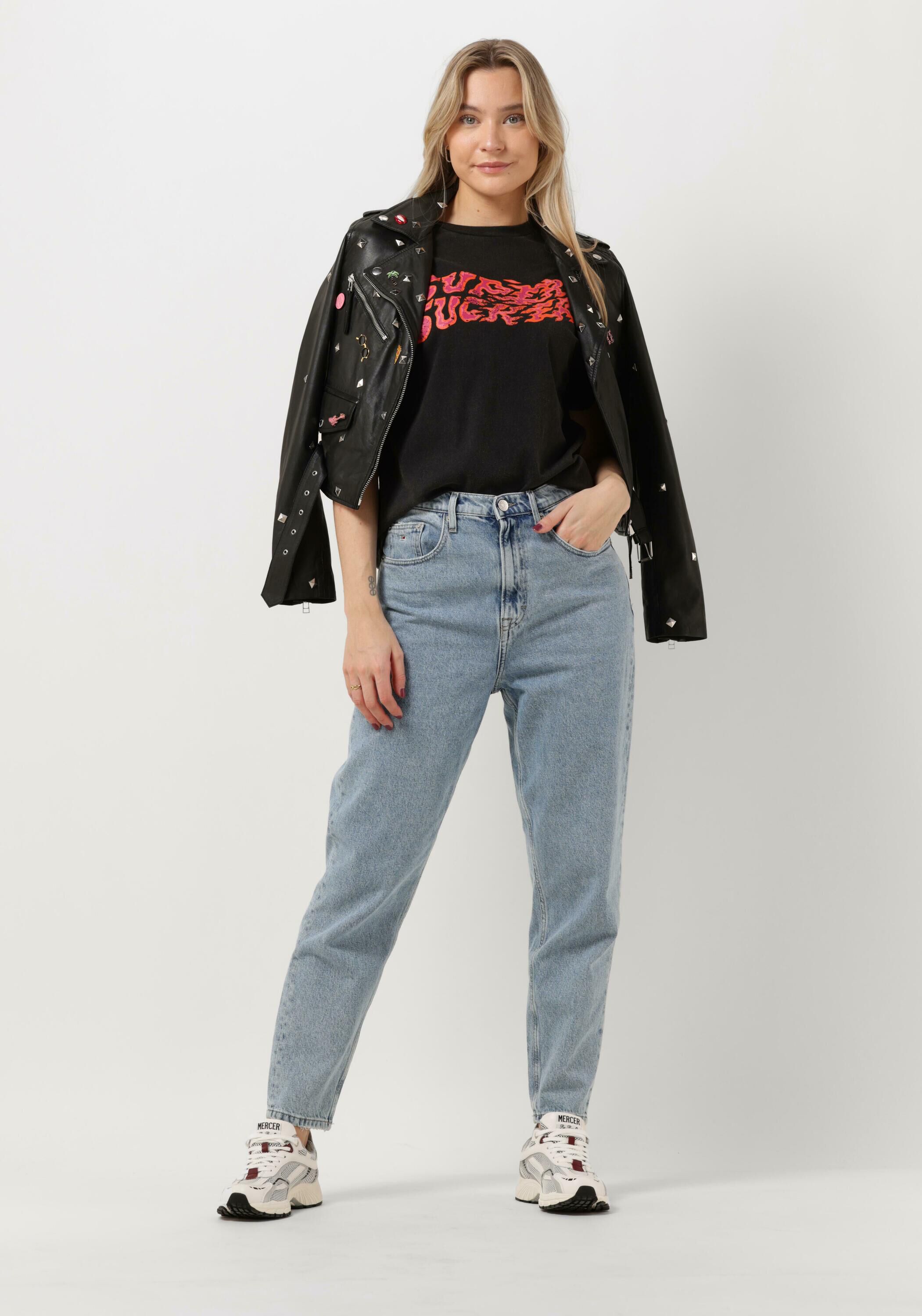 Zwarte GOOSECRAFT T-shirt GC SUPER SUCKER TEE | Omoda