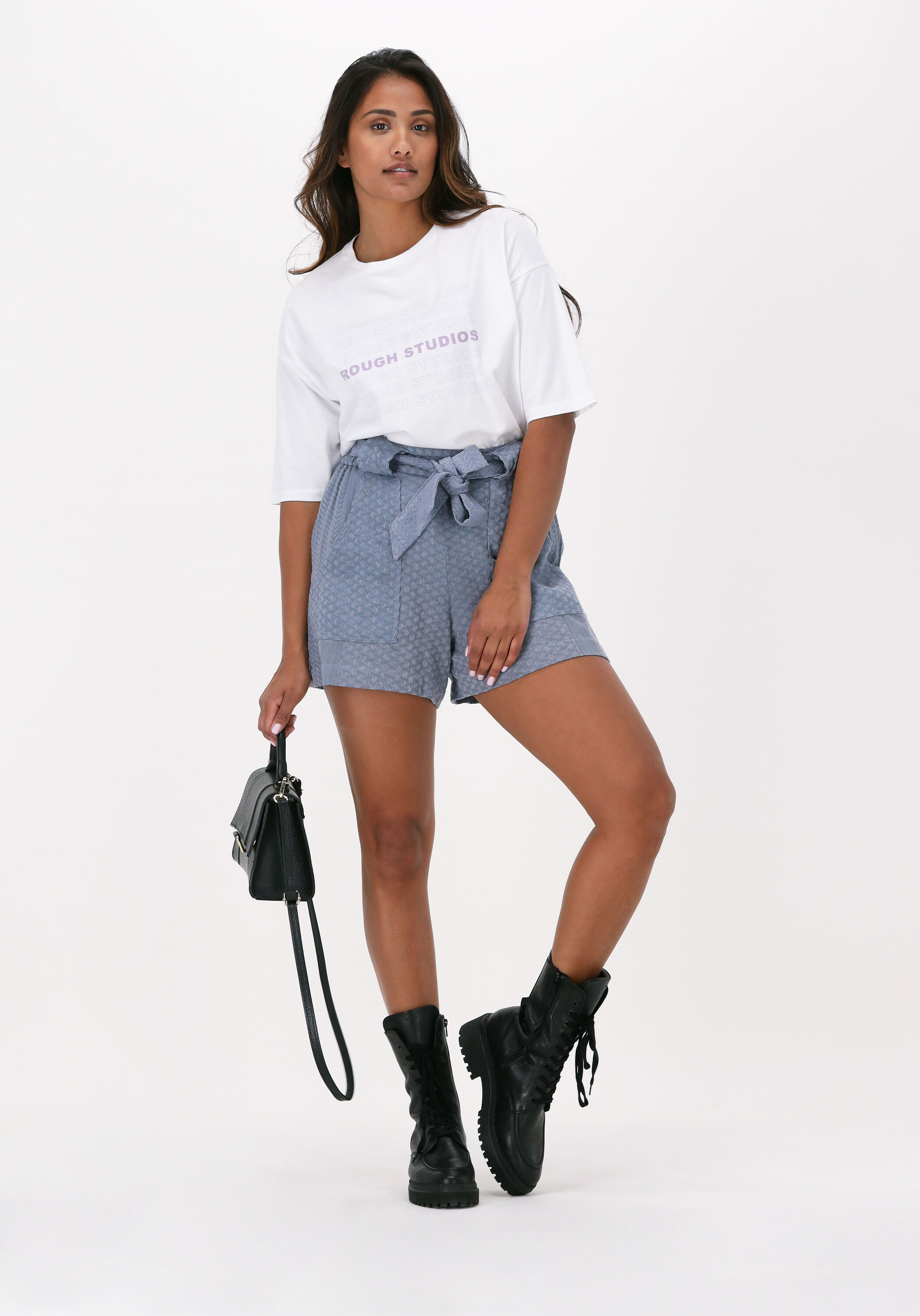 Witte ROUGH STUDIOS T-shirt BRIXTON TEE | Omoda