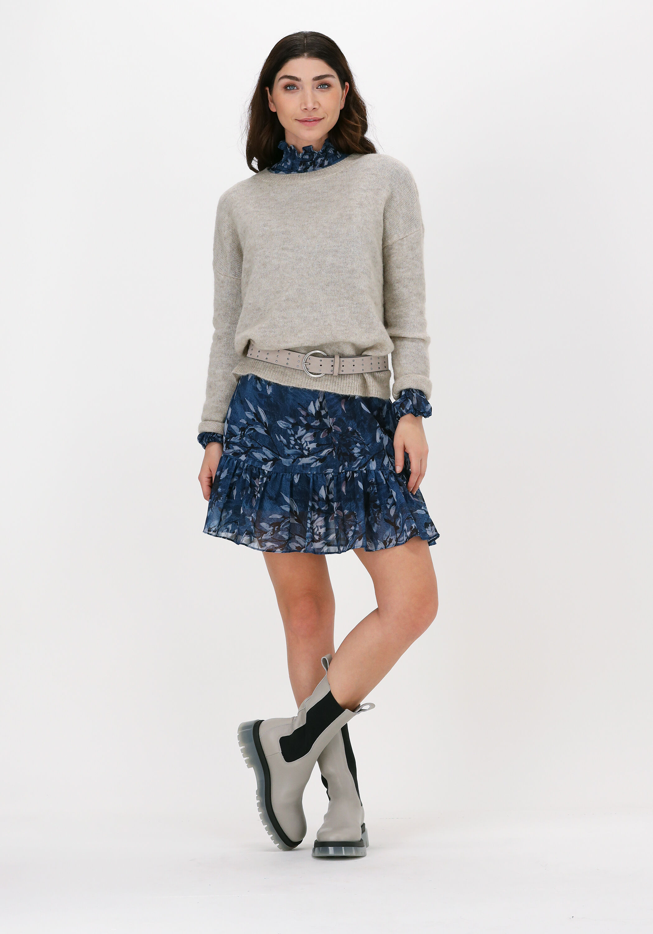 Blauwe FREEBIRD Mini jurk AVA | Omoda