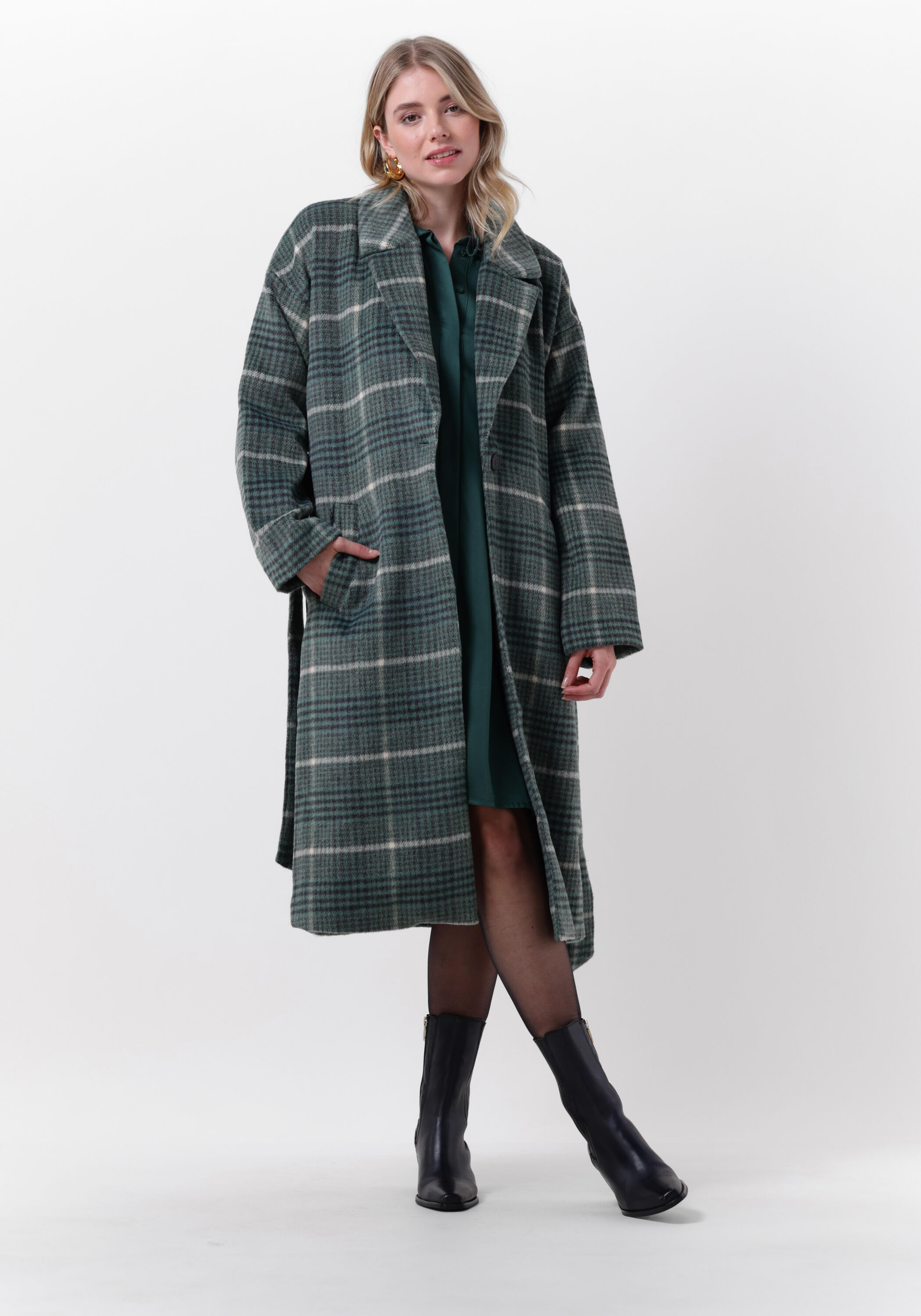 Groene BRUUNS BAZAAR Mantel NOISETTE JEZZE COAT | Omoda