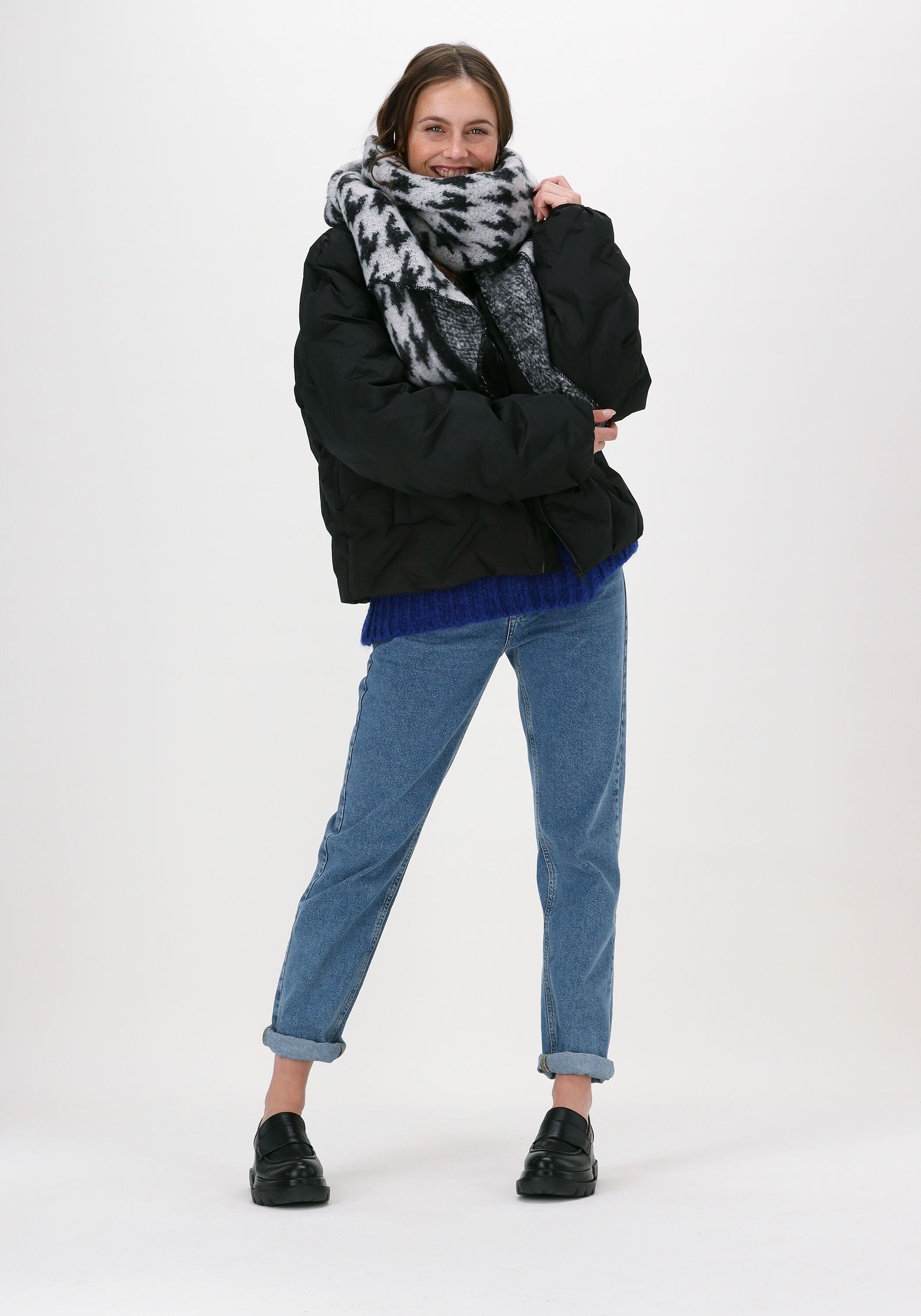 Zwarte RIANNE MEIJER x NA-KD Gewatteerde jas PADDED ZIP JACKET | Omoda