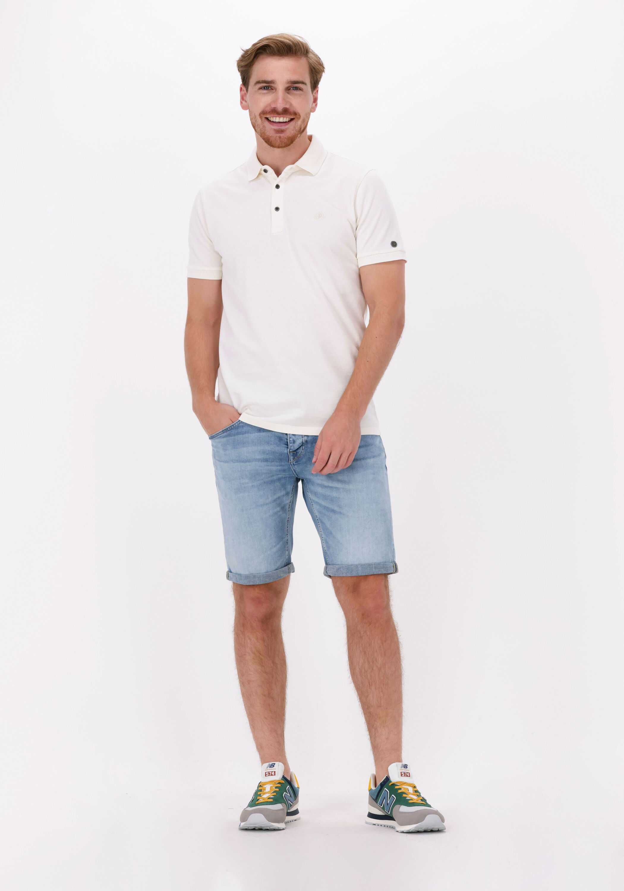 Blauwe CAST IRON Shorts RISER SHORTS LIGHT BLUE OCEAN | Omoda