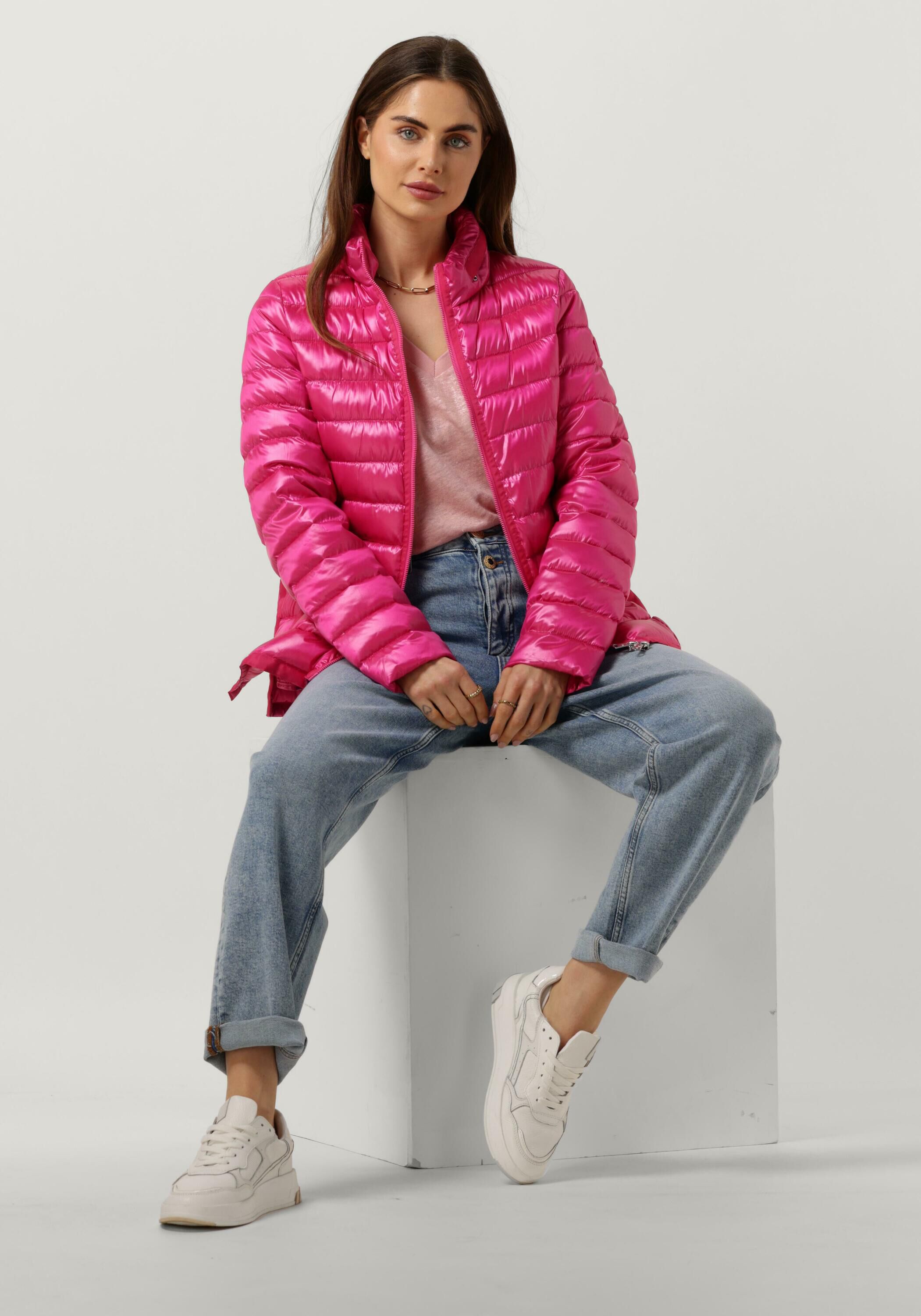 Roze BEAUMONT Gewatteerde jas DOWN RIBTAPE JACKET | Omoda