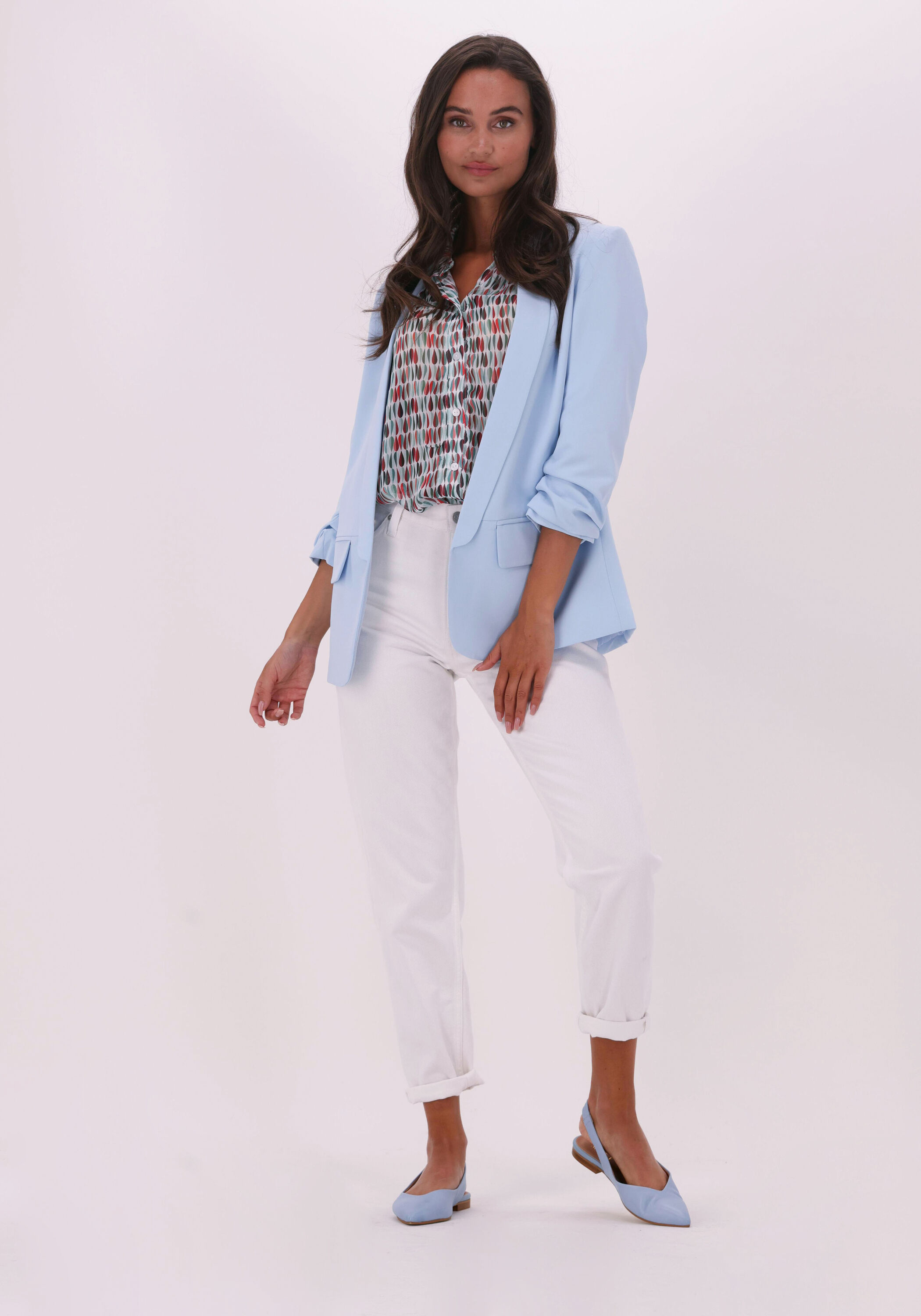 Lichtblauwe EST'SEVEN Blazer EST’ARAZ COLBERT | Omoda