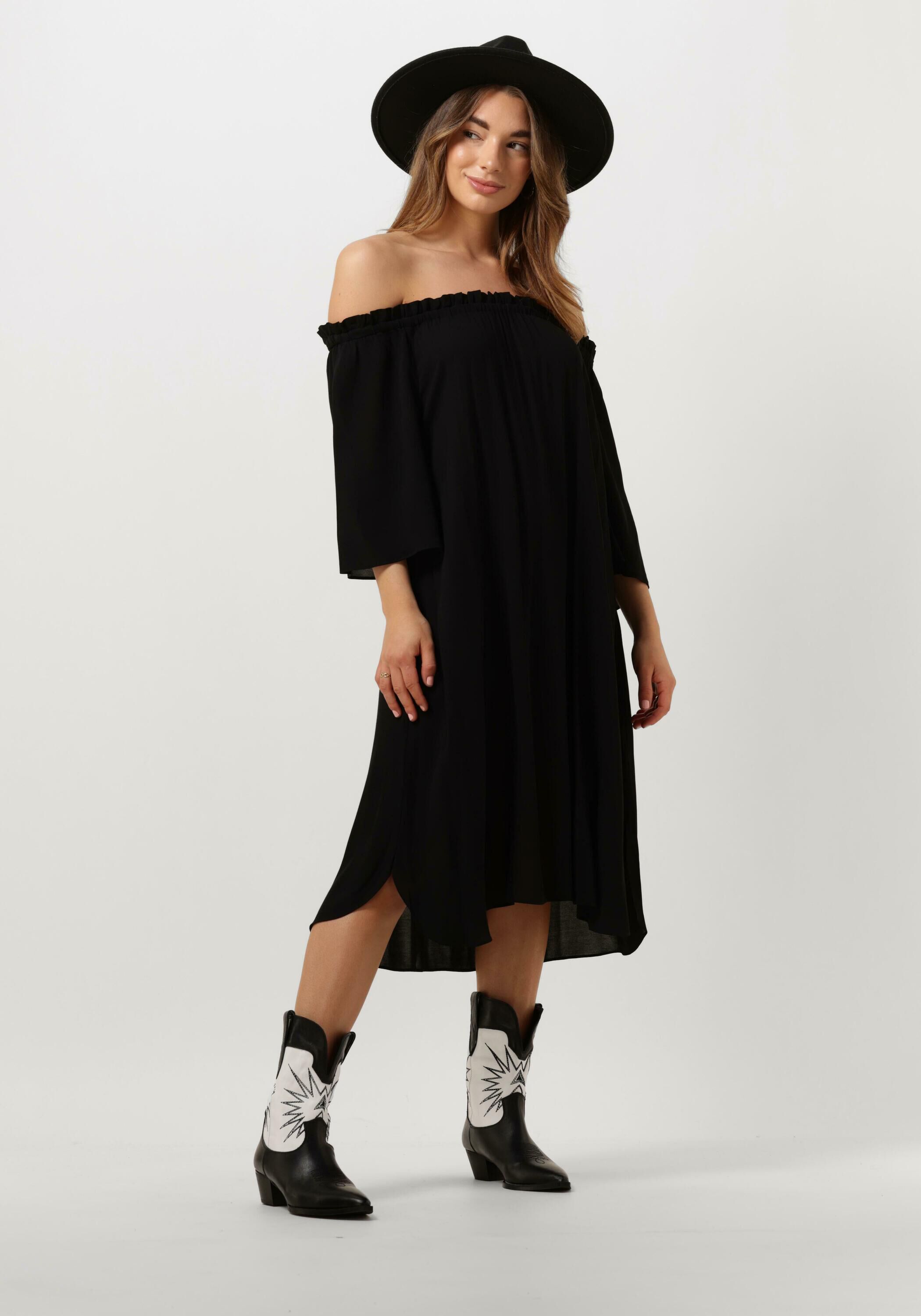 Zwarte MOS MOSH Mini jurk ASHLEA DRESS | Omoda