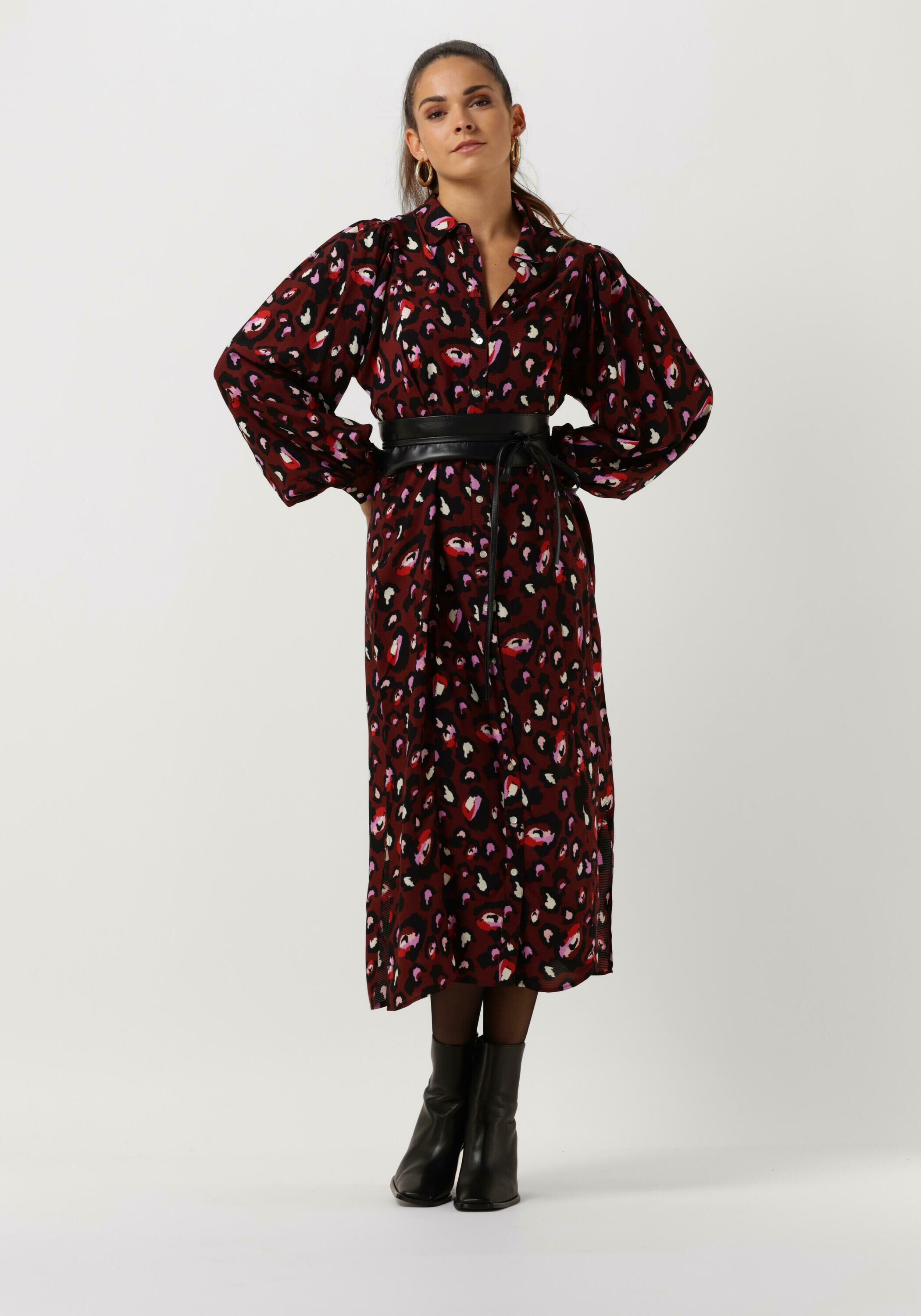 Rode POM AMSTERDAM Maxi jurk DRESS 7056 | Omoda