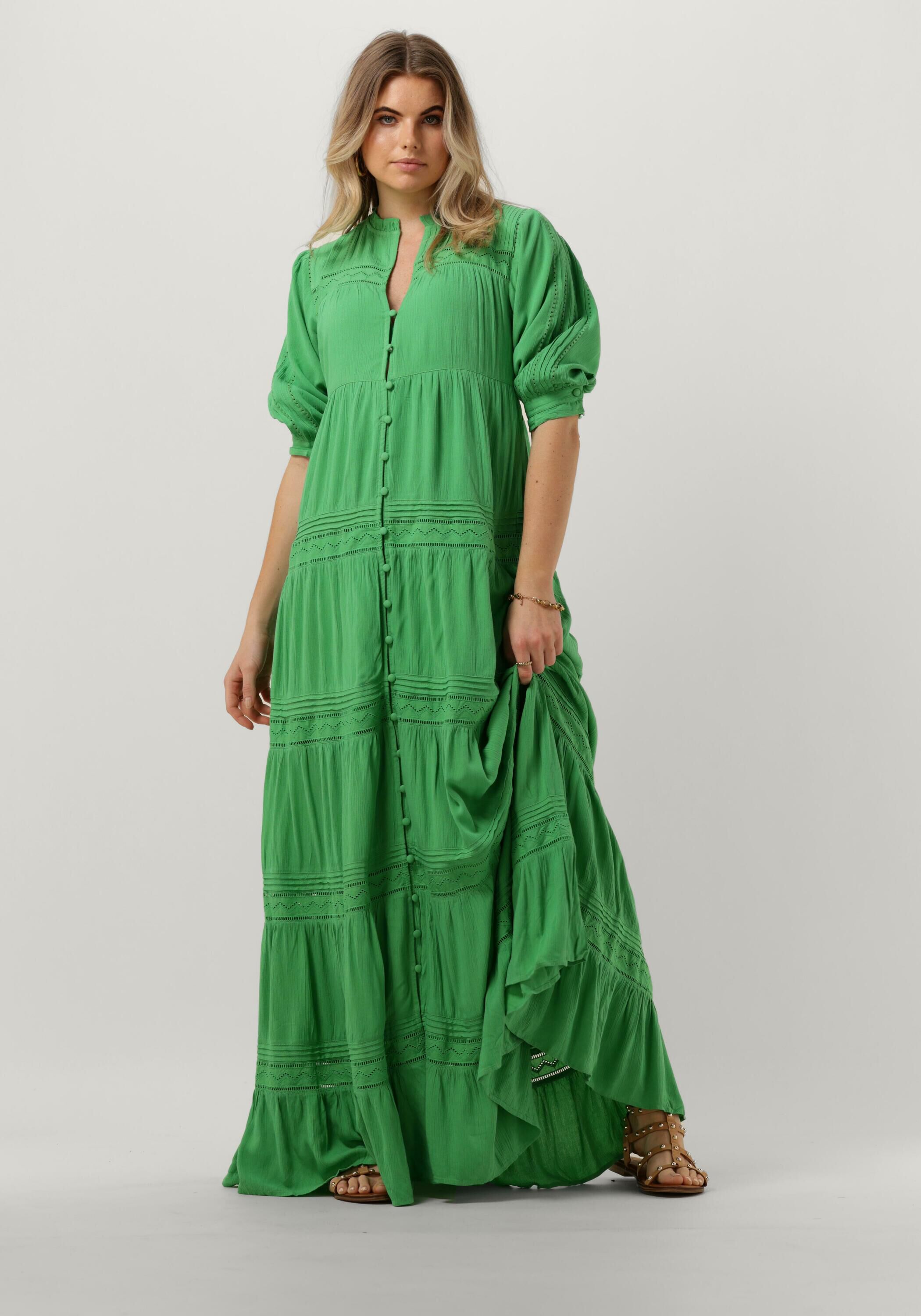 Groene FABIENNE CHAPOT Maxi jurk KIRA DRESS 114 | Omoda