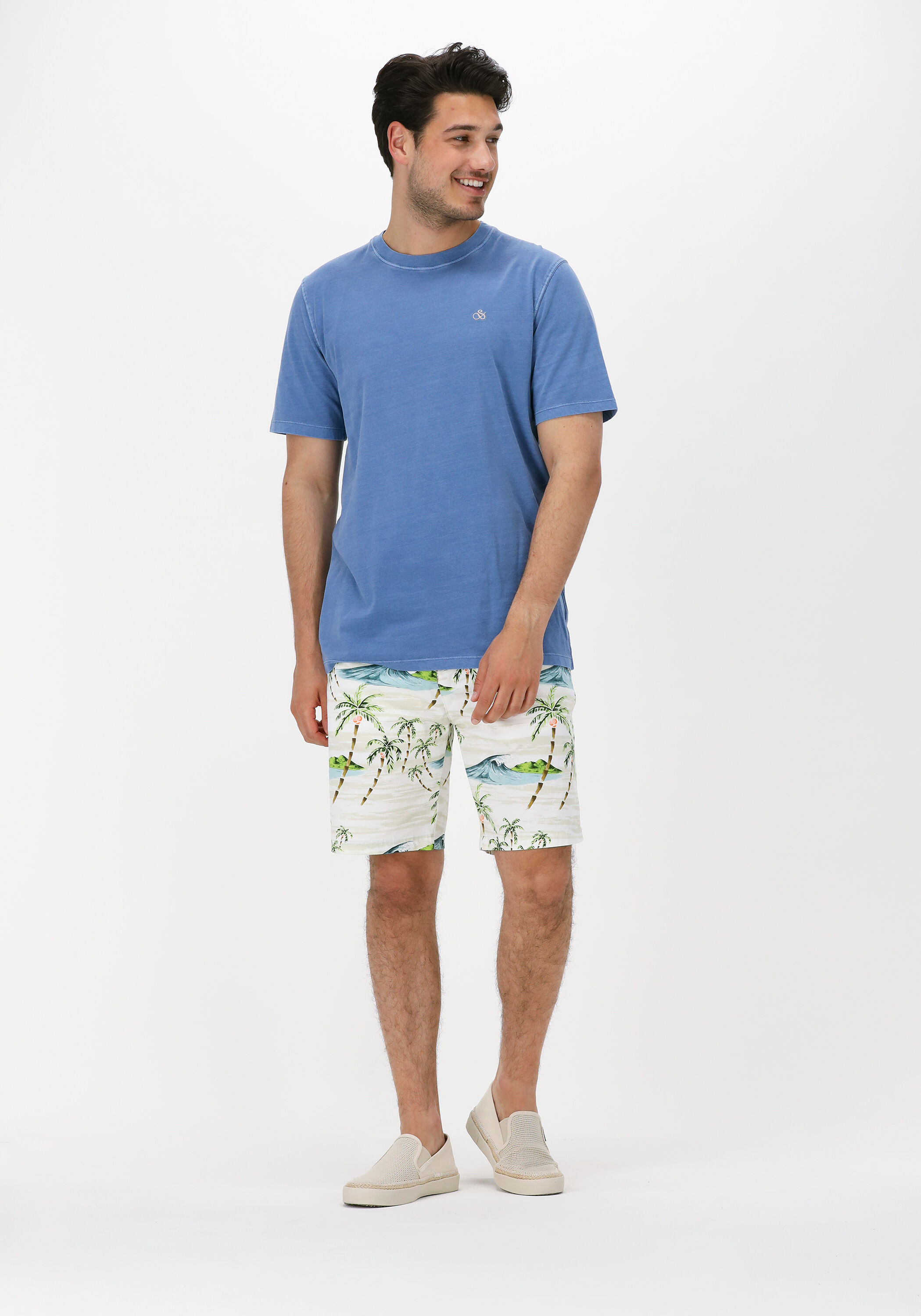 Gebroken wit SCOTCH & SODA Korte broek FAVE PRINTED PIMA COTTON SHORTK ...