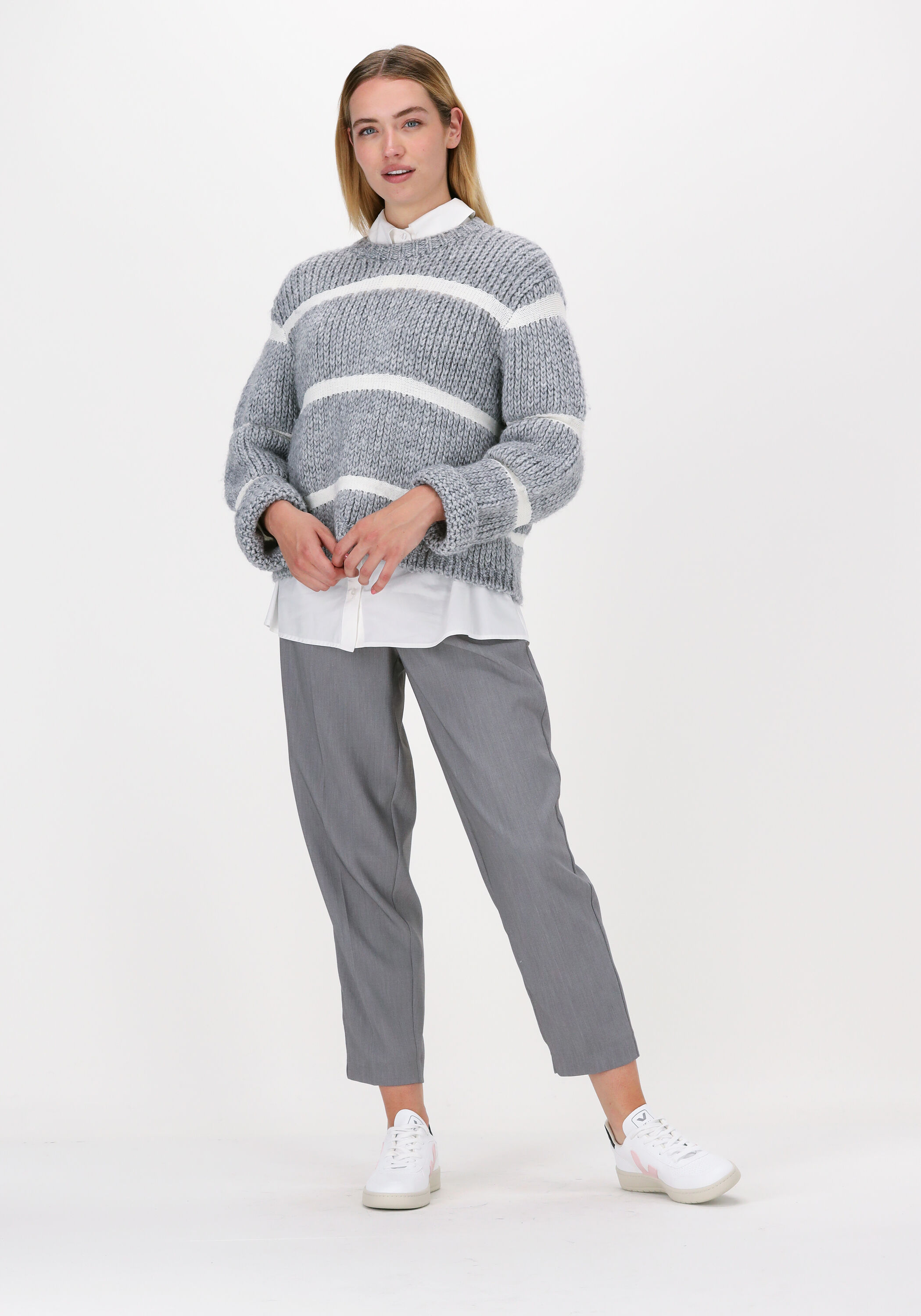 Witte JUST FEMALE Blouse CHARON SHIRT | Omoda