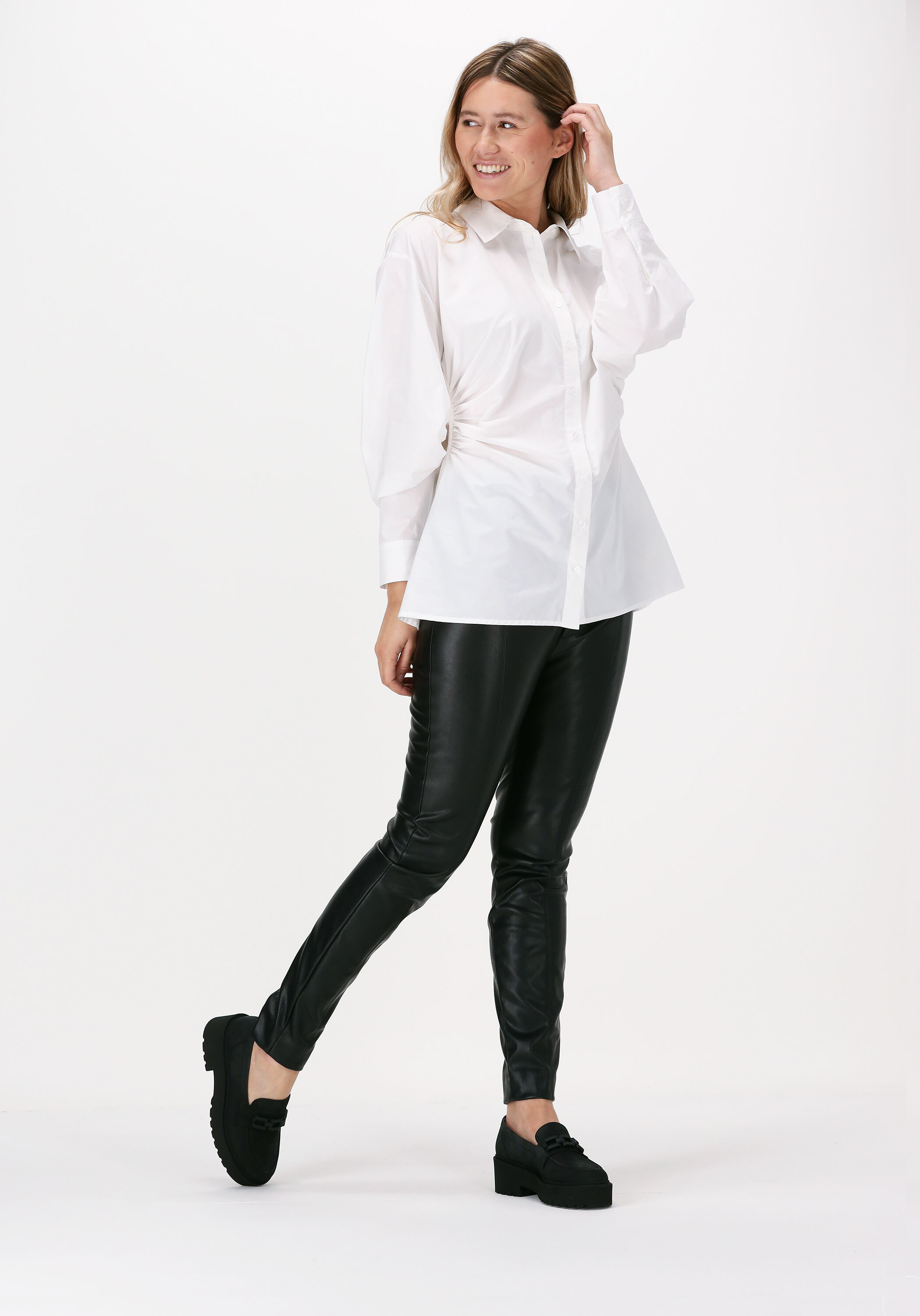 Witte JUST FEMALE Blouse CHARON SHIRT | Omoda