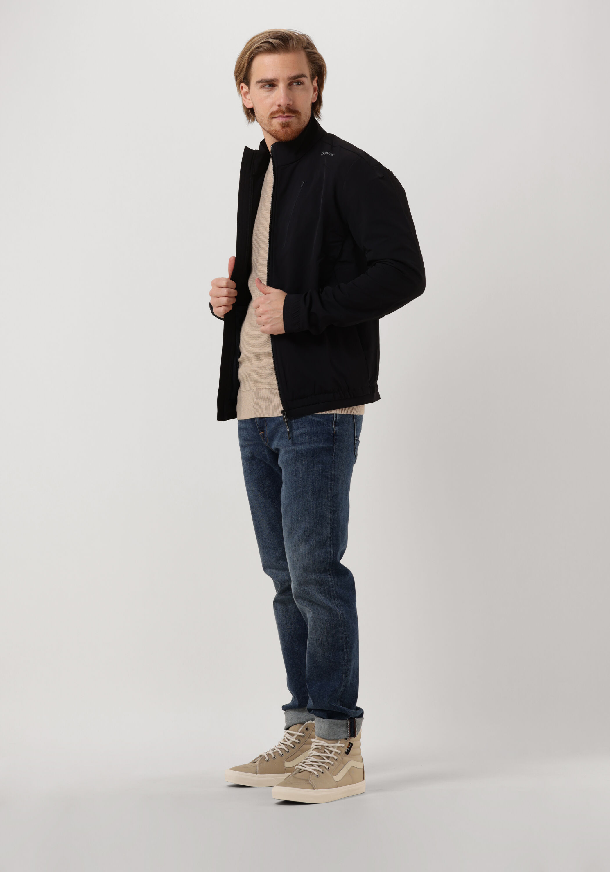 Blauwe VANGUARD Slim fit jeans V7 RIDER TRUE BLUE OCEAN | Omoda