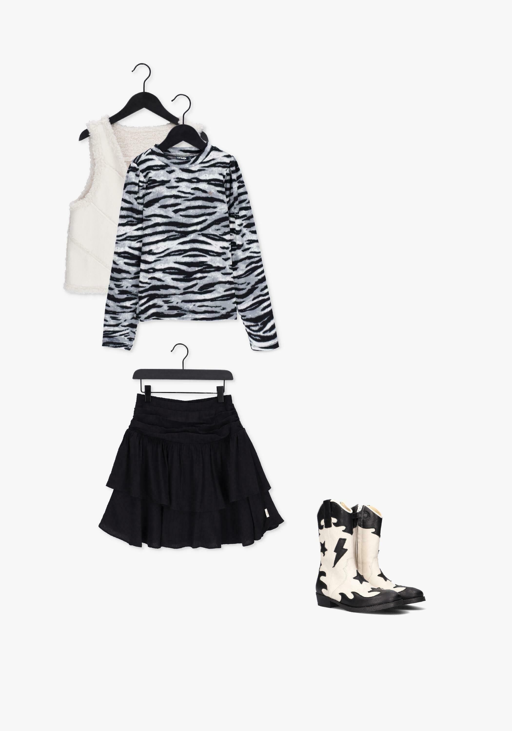 Zwarte AI&KO Minirok VANETTA | Omoda