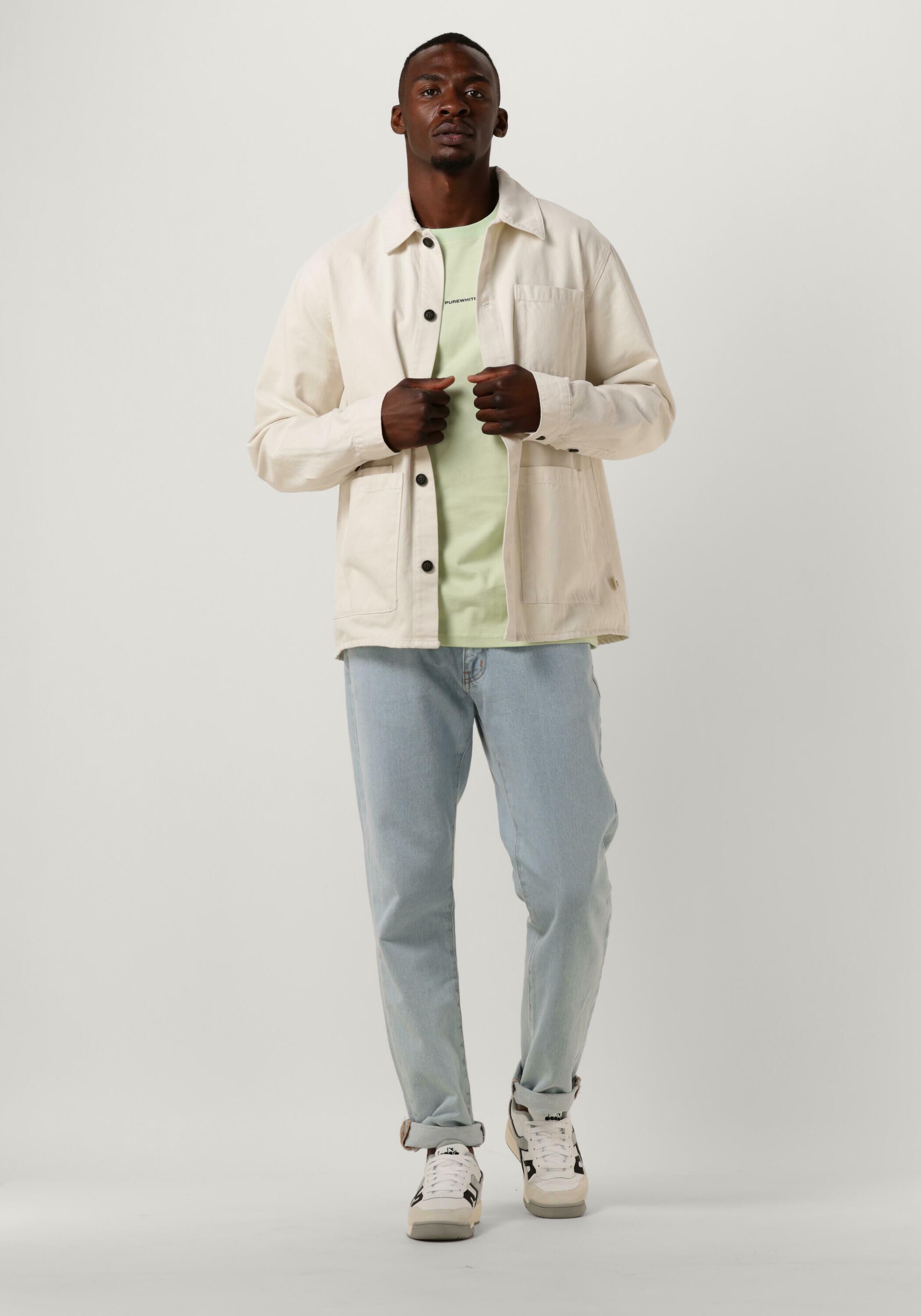 Mint PUREWHITE T-shirt TSHIRT WITH SMALL LOGO ON CHEST AND BIG BACK ...