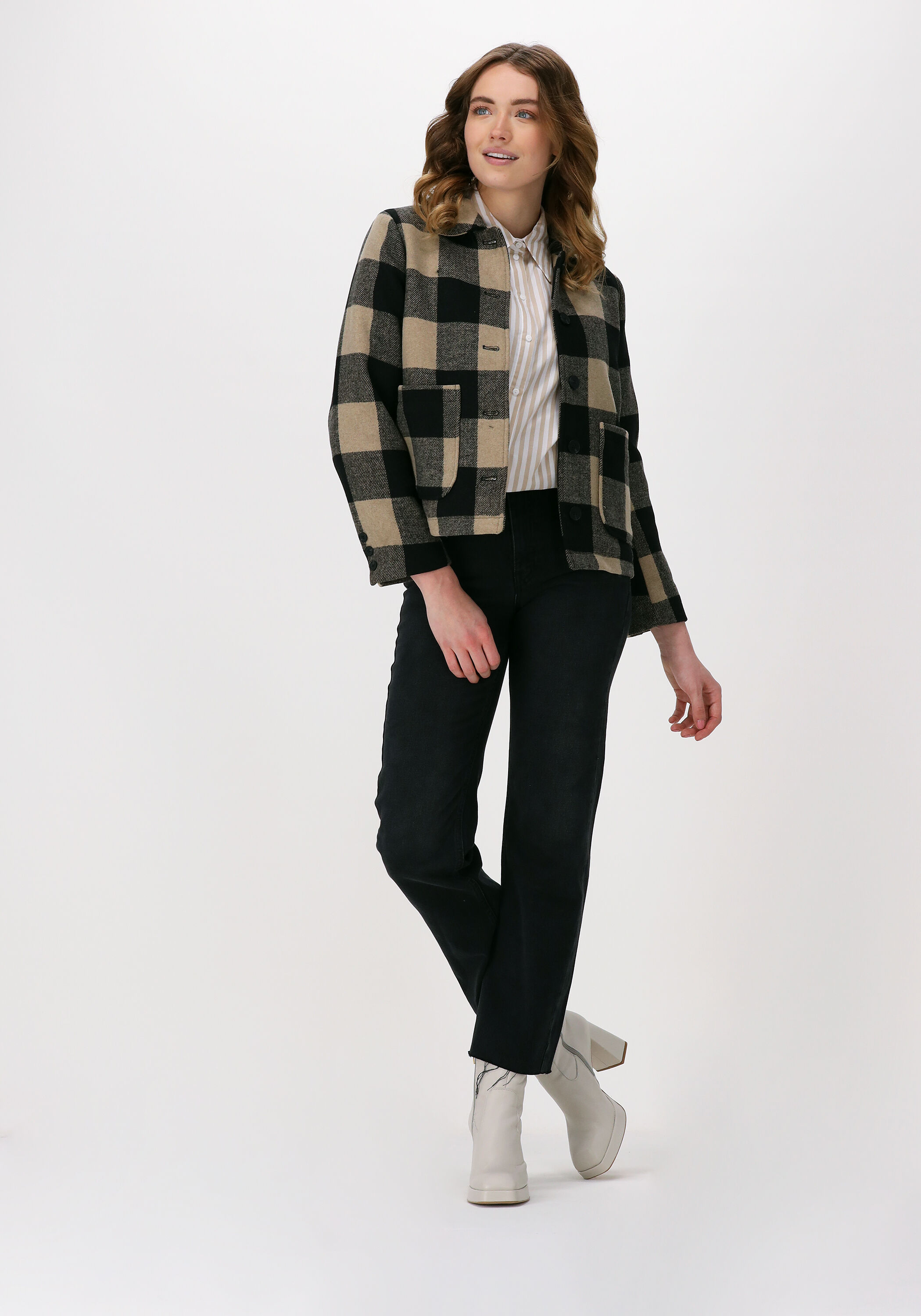 Zwarte OBJECT Jack TRISH SHORT JACKET | Omoda